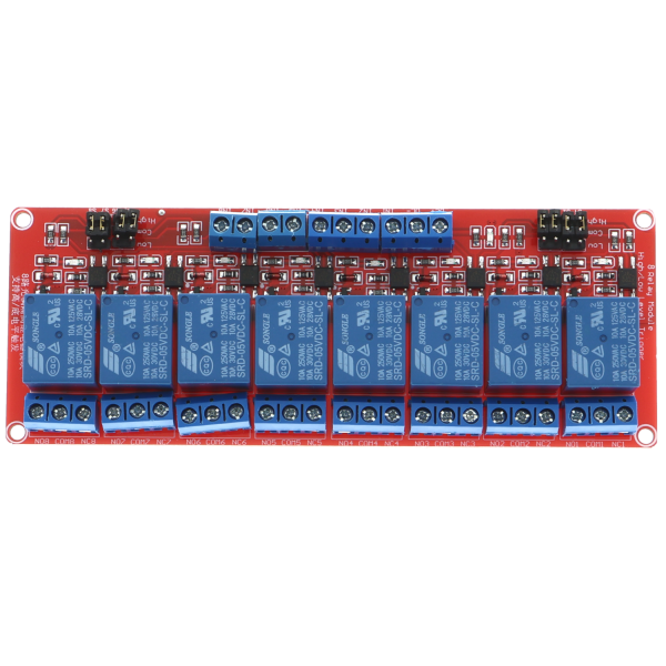 Relay card. HIGH-LOW-LEVEL Trigger - 8 channel, 5V buy cheap online ...