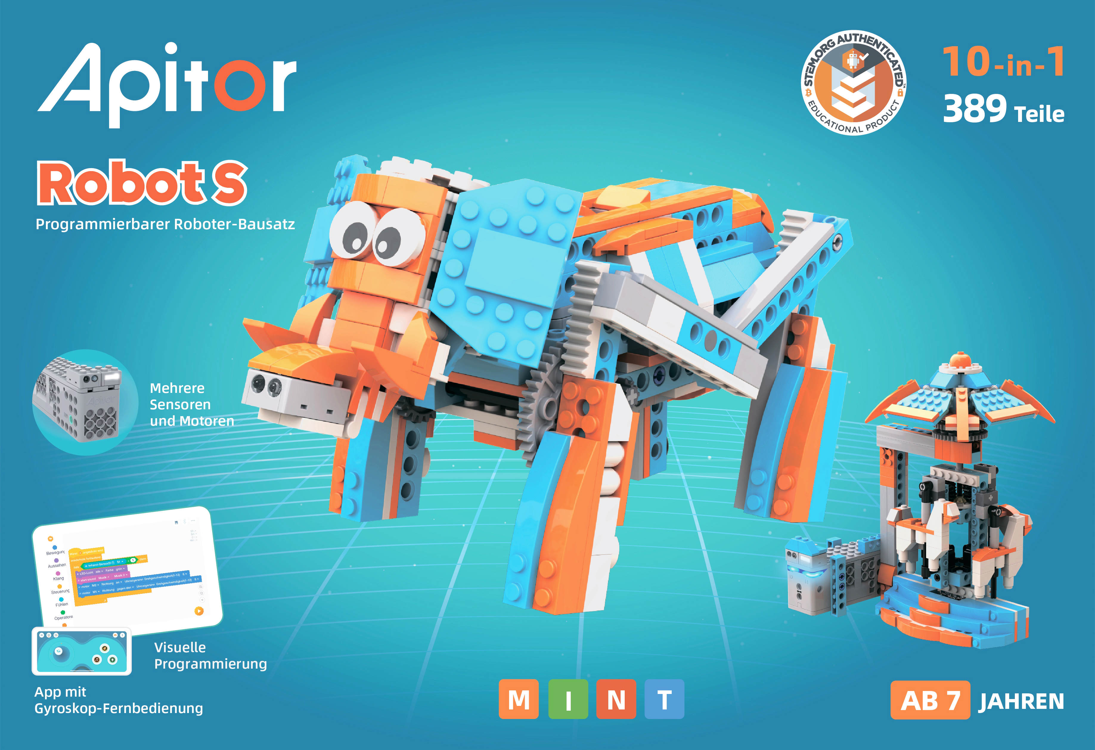 Apitor Robot S - 10-in-1 coding robot kit buy cheap online | Funduinoshop