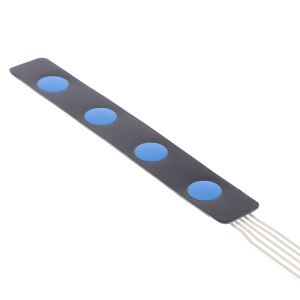 Tastenfeld 1x4 (selbstklebend) blau günstig online kaufen | Funduinoshop