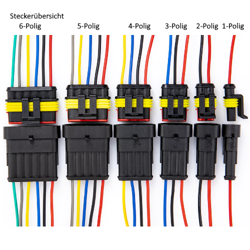 5-pin Verbindungsstecker wasserdicht, Stecker und Fassung günstig ...
