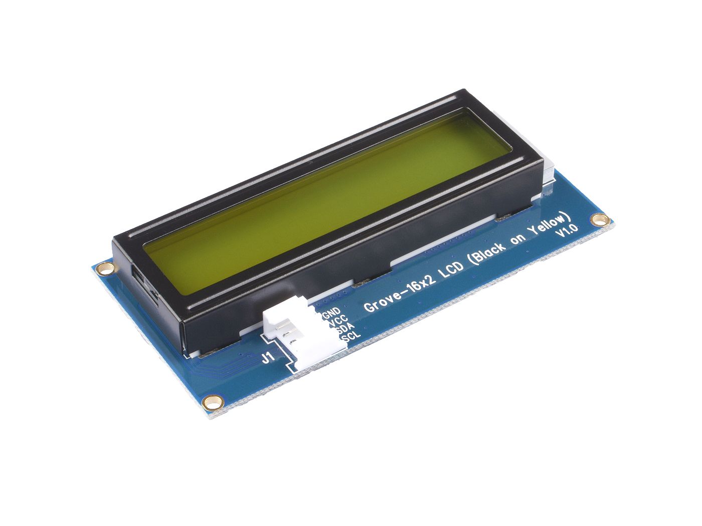 Grove - LCD display 16x2 (black on yellow) buy cheap online | Funduinoshop