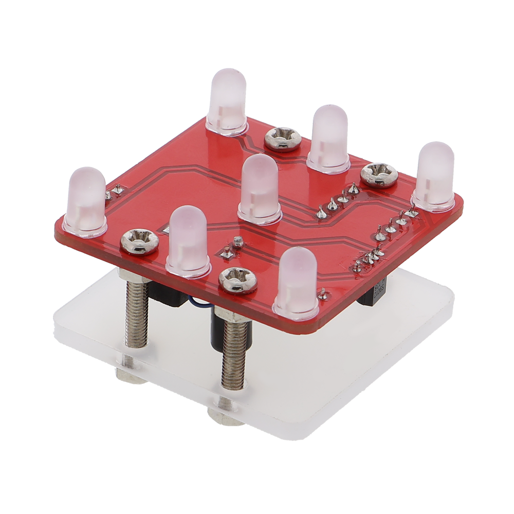 Soldering exercise LED cube with vibration - various colors buy cheap ...