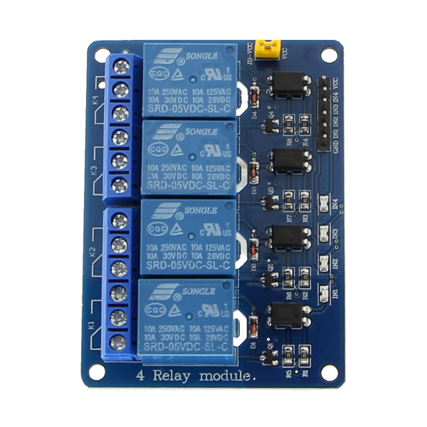 4 Kanal Relais Modul - 5V günstig online kaufen | Funduinoshop