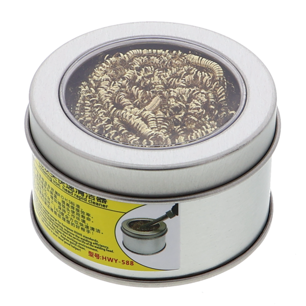 Buy soldering tip cleaner, dry cleaner, spiral wool with brass sponge ...