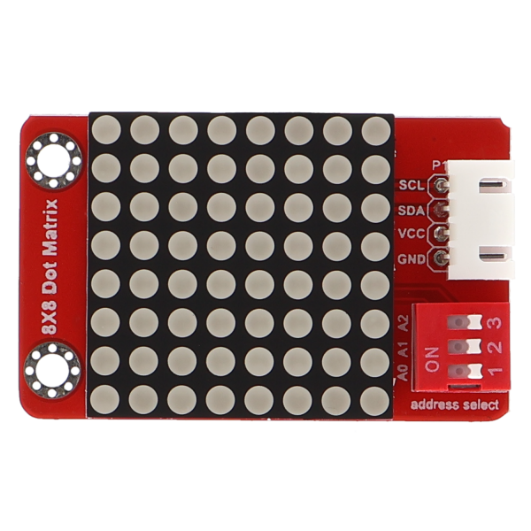 8x8 LED Matrix with HT16K33 Chip - I2C, with XH2.54 4P Connector buy ...