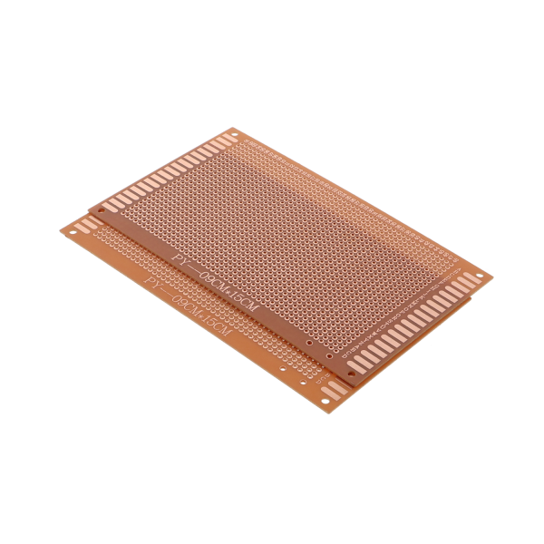 Double-sided PCB perforated grid plates set (brown) - grid size 2.54 mm ...