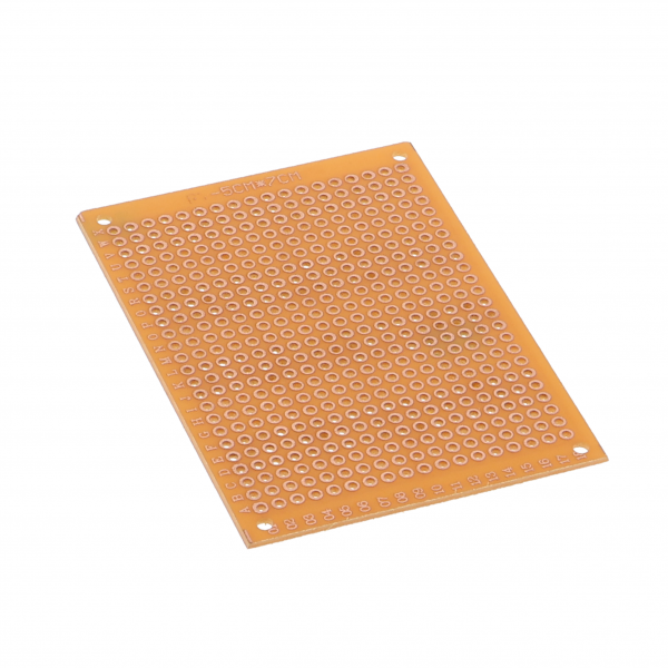 Double-sided PCB perforated grid plates set (brown) - grid size 2.54 mm ...