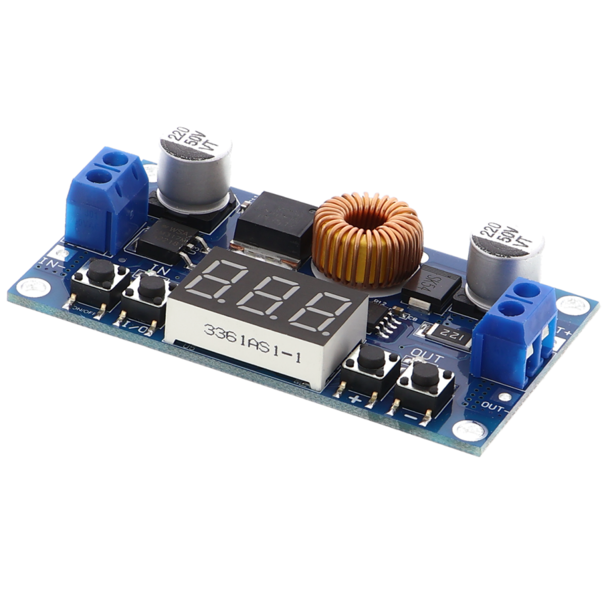 Step-down module DC-DC 12V to 5V, 5A buy cheap online | Funduinoshop