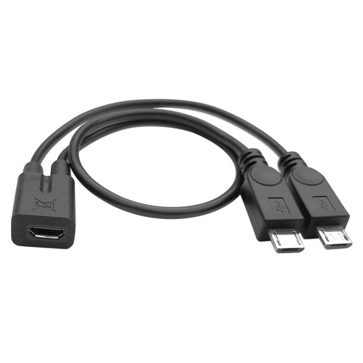 Micro-USB-Splitter - 1x Mirco-USB-Buchse auf 2x Micro-USB-Stecker ...