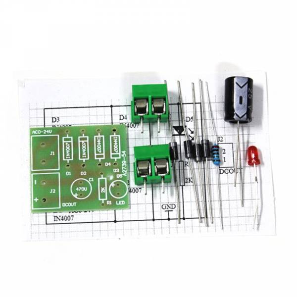 Soldering exercise AC-DC converter, with IN4007 bridge rectifier buy ...