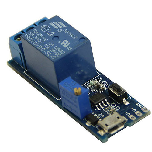 Time Relay - Relay with Time Delay and Micro USB Connector 5v - 30V buy ...