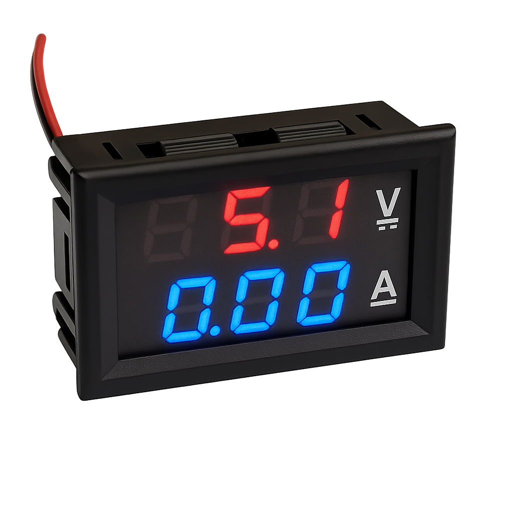 Voltage meter and ammeter in one module 100V / 10A buy cheap online ...