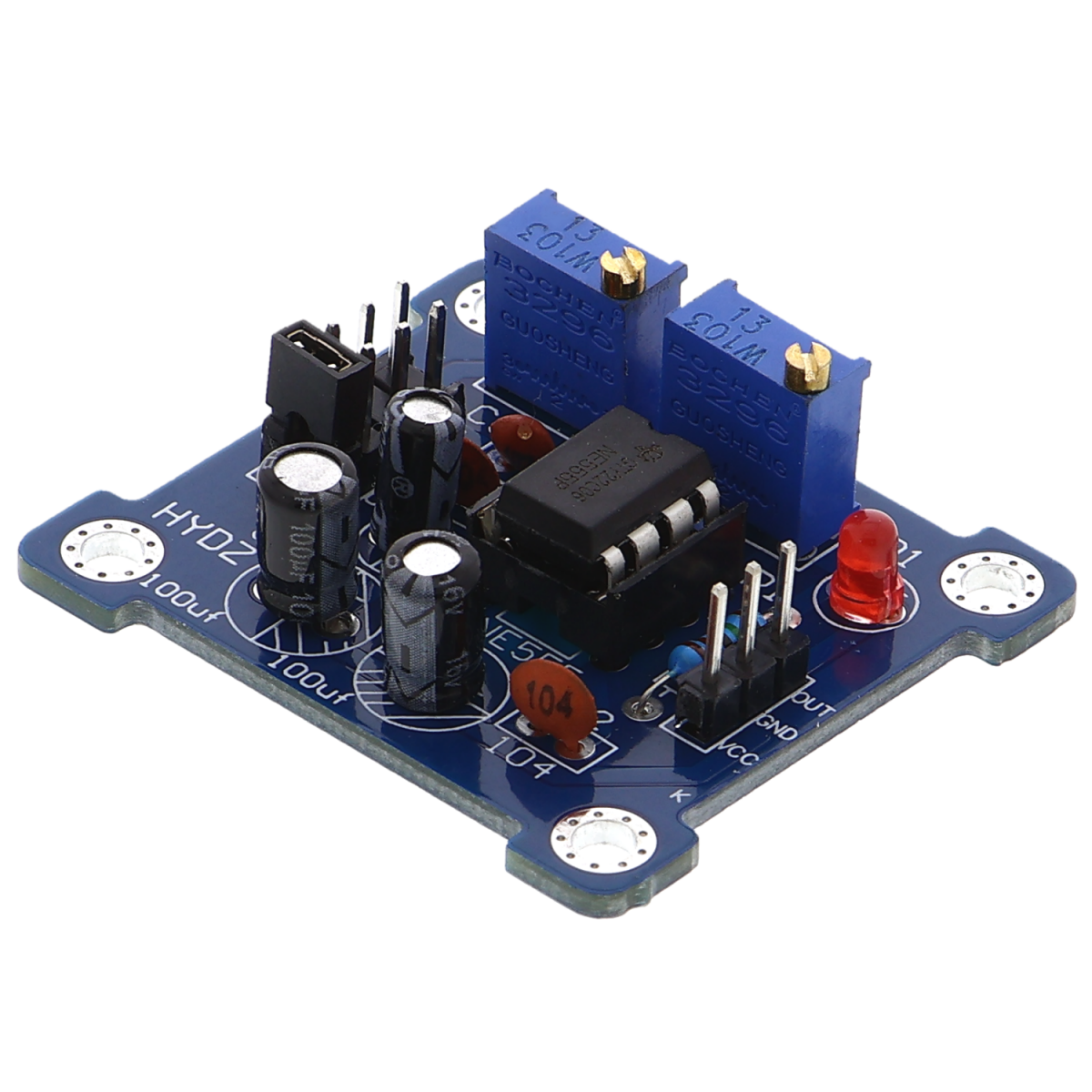 Soldering signal generator NE555 with adjustable frequency square wave ...