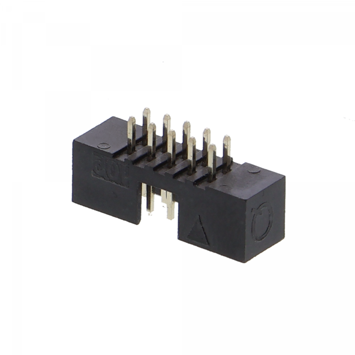 DC3-10P Box header (2.0 mm) - 10-pin ISP/JTAG pin header (shrouded ...