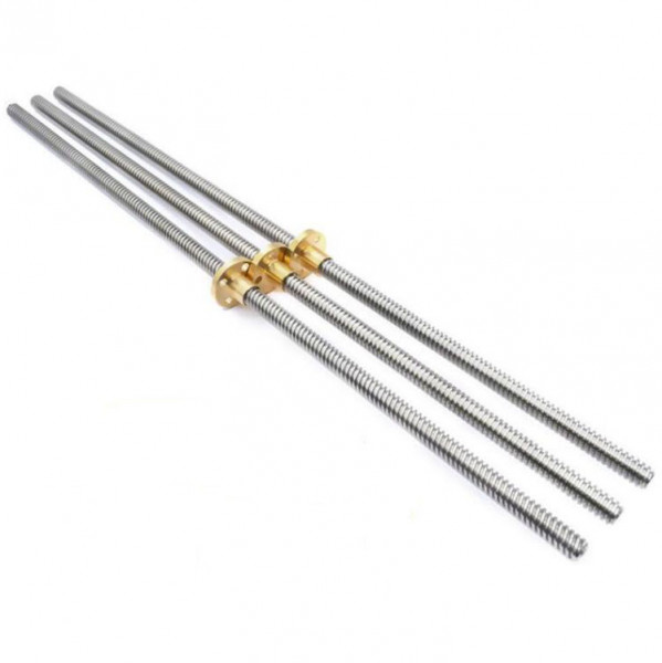 Threaded spindle 400mm T8-2 (d=8mm, 2mm pitch), threaded rod buy cheap ...