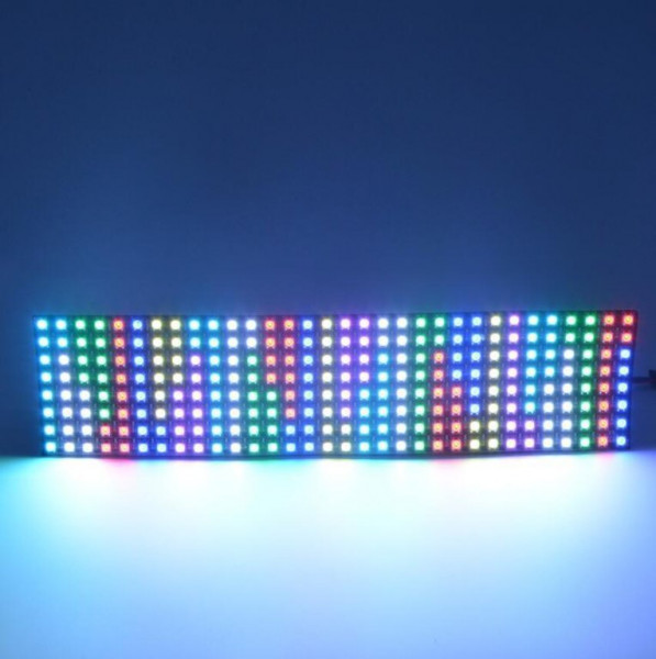 Flexible WS2812B RGB LED Matrix - mit 8*32 Pixeln, 10mm Pixelabstand ...