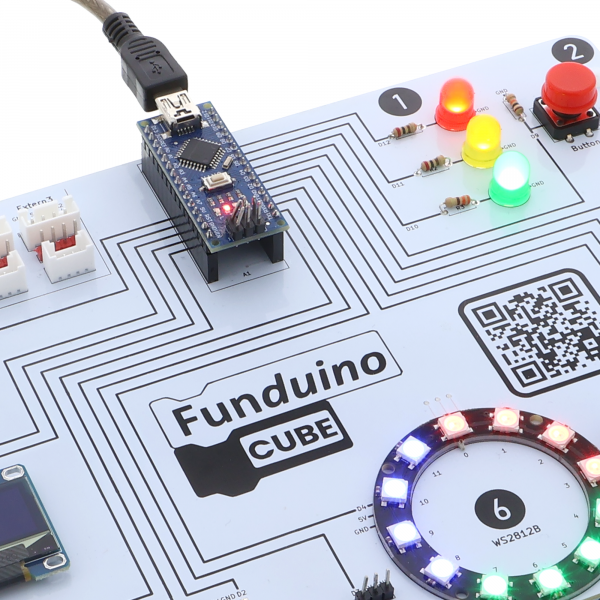 Funduino Cube Arduino Compatible Board For School Buy Cheap Online Funduinoshop 9369