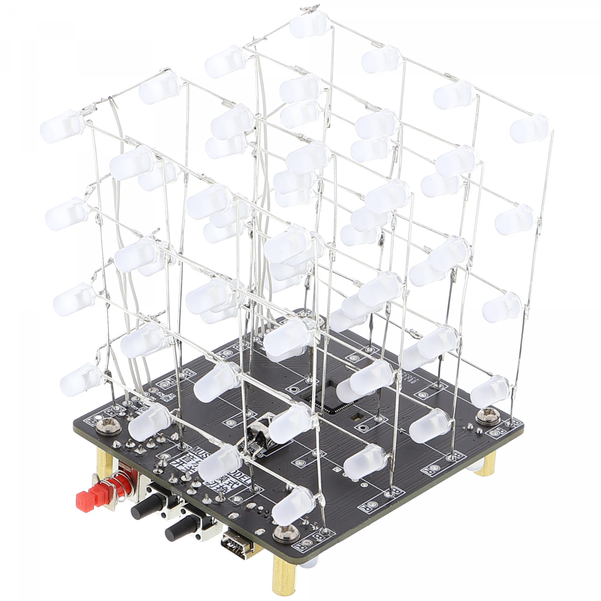 Soldering exercise LED cube matrix - different colors buy cheap online ...