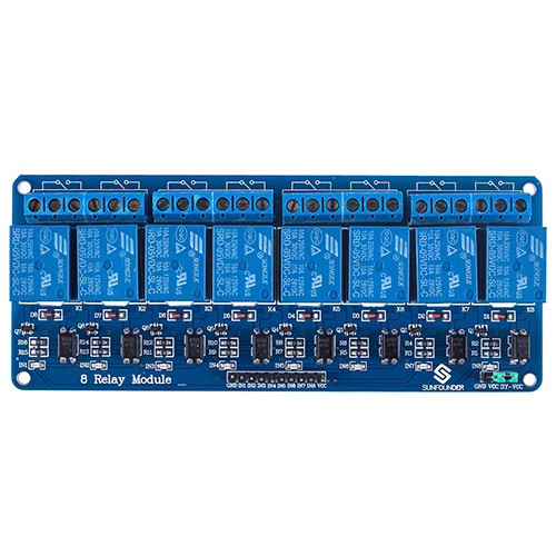 8 Kanal Relais Modul - 5V | Relais | Taster und Schalter | Bauelemente ...