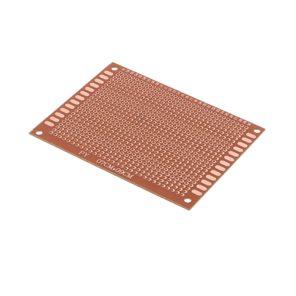 Double-sided PCB perforated grid plates set (brown) - grid size 2.54 mm ...