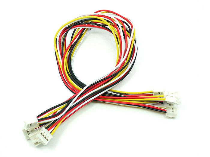 Grove - Universal Grove cable 4-pin 30cm (set of 5) - Buckled (with ...