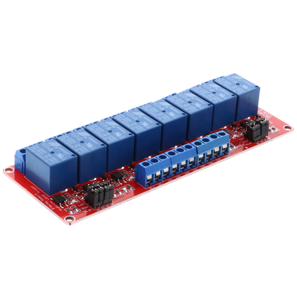 Relay card. HIGH-LOW-LEVEL Trigger - 8 channel, 5V buy cheap online ...