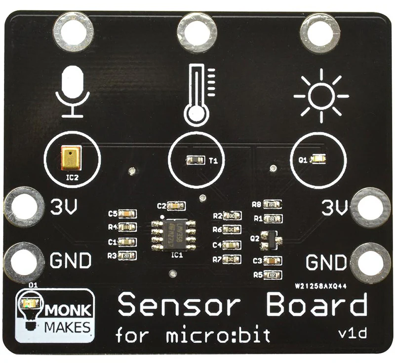 Monk Makes - Sensor board for micro:bit buy cheap online | Funduinoshop